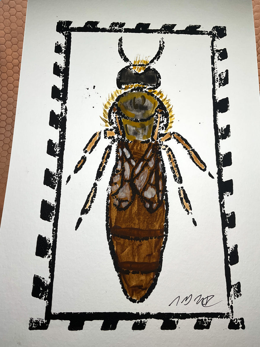 Russian Queen Bee Watercolor – ourhappybees
